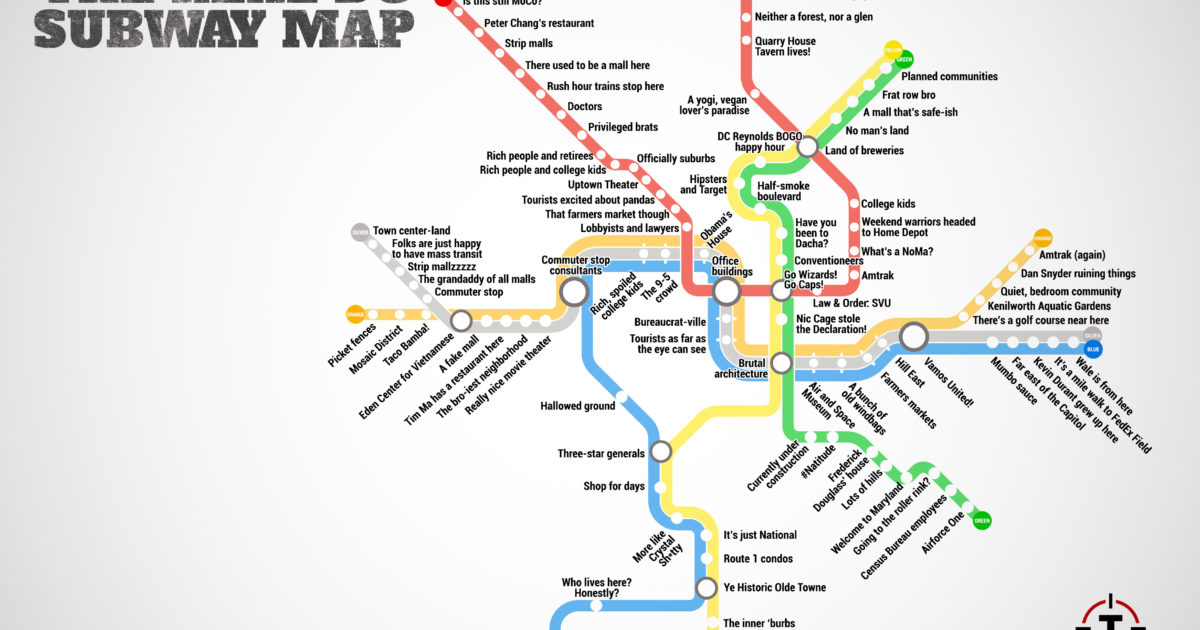 The REAL Metro Map – The Bull Elephant