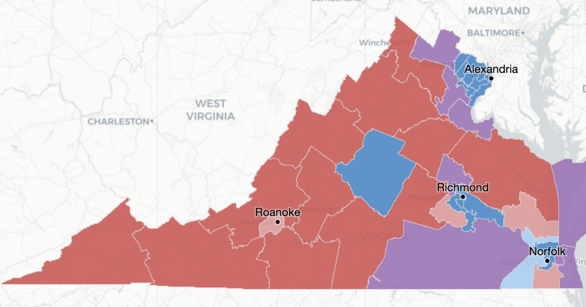 Maps of redistricting plans for the General Assembly – The Bull Elephant