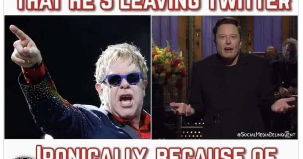 Sunday Memes–Elon and Gender Benders – The Bull Elephant